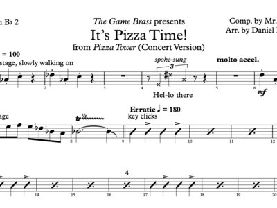 It's Pizza Time! (from "Pizza Tower") - Score and Parts | The Game Brass