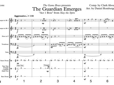 The Guardian Emerges (Act 1 Boss from "Slay the Spire") - Score and Parts | The Game Brass
