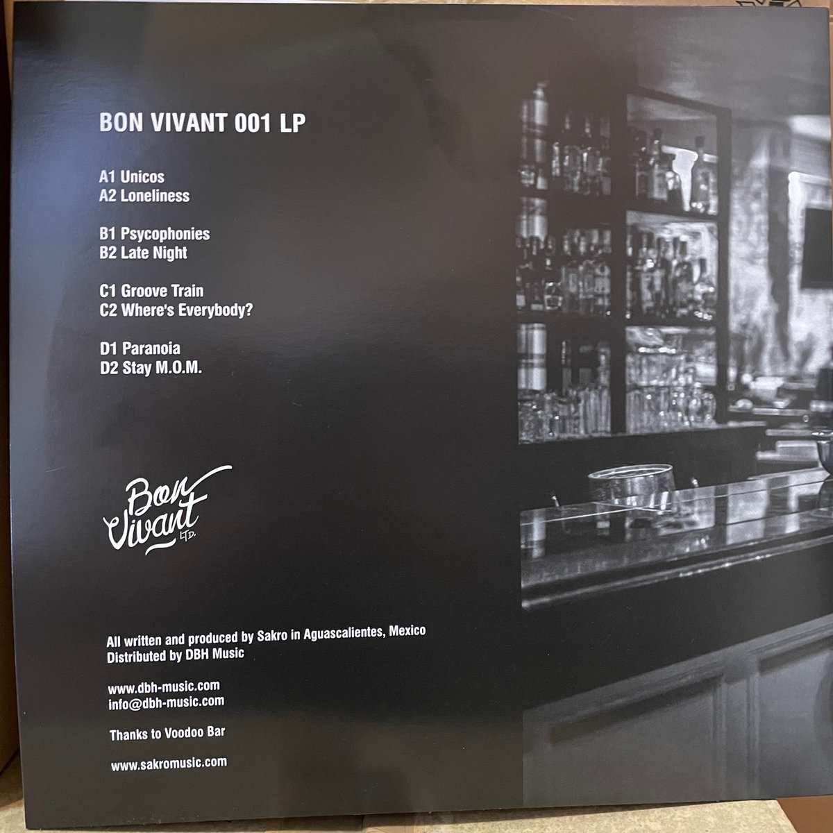 BonVivant001LP | Sakro | dbh-music