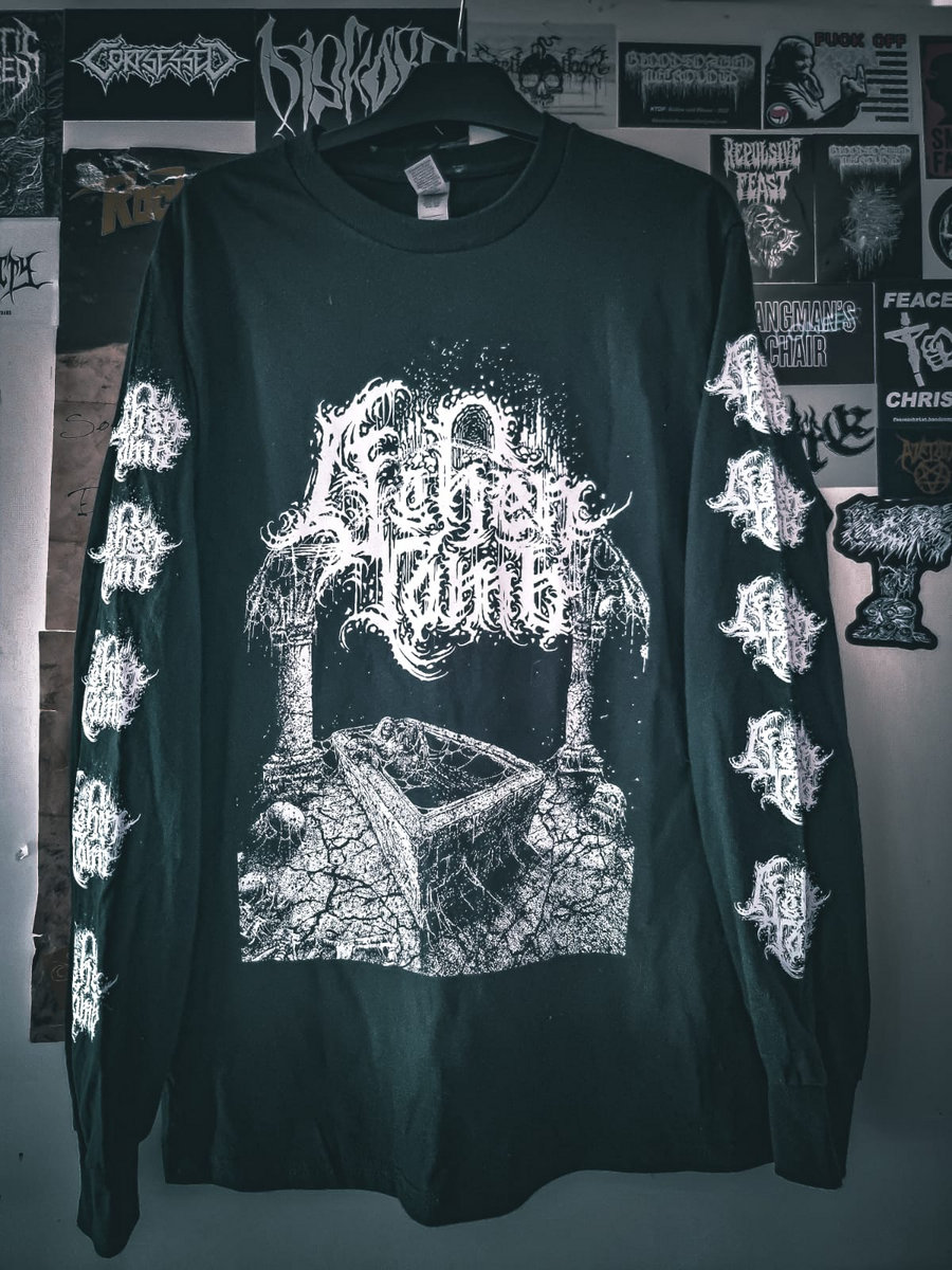 Ashen Tomb Long Sleeve Shirt (b/w) | Ashen Tomb