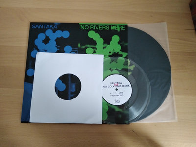 Santaka double [No Rivers Here vinyl LP + 8" clear lathe cut of '555 (Nik Colk Void Remix ...