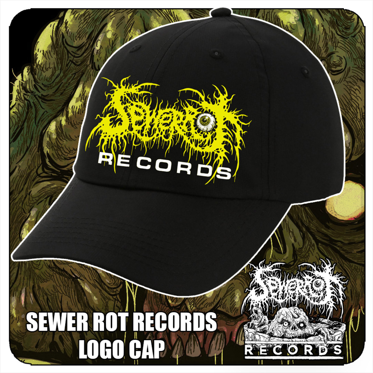Yellow Logo Hat Pre Order | Sewer Rot Records