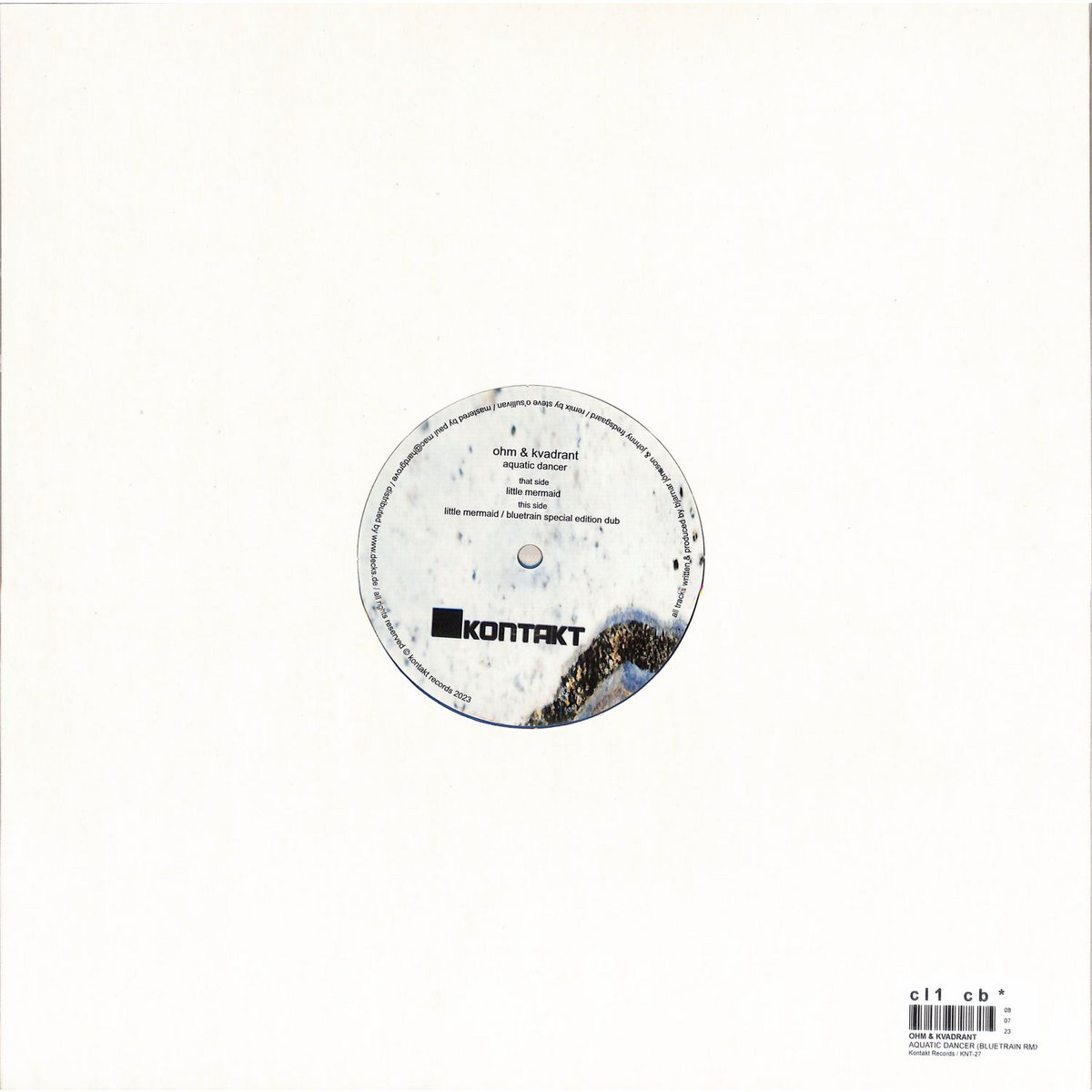 Ohm & Kvadrant - Aquatic Dancer / Bluetrain RMX | Kontakt Records