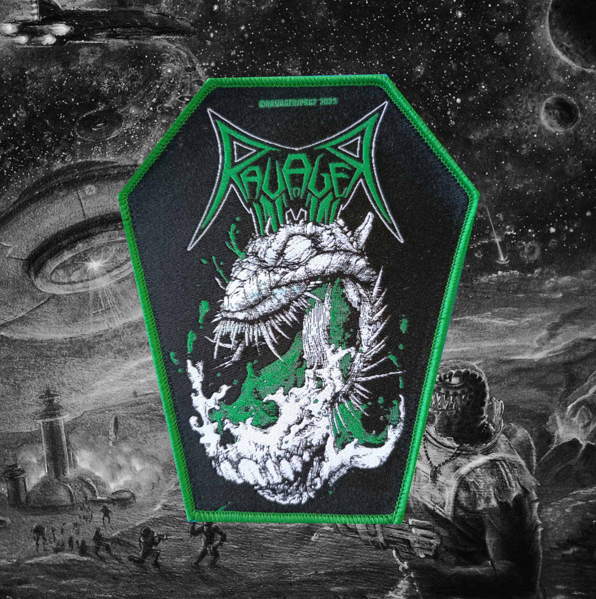 woven patch Earthpuker black | Ravager