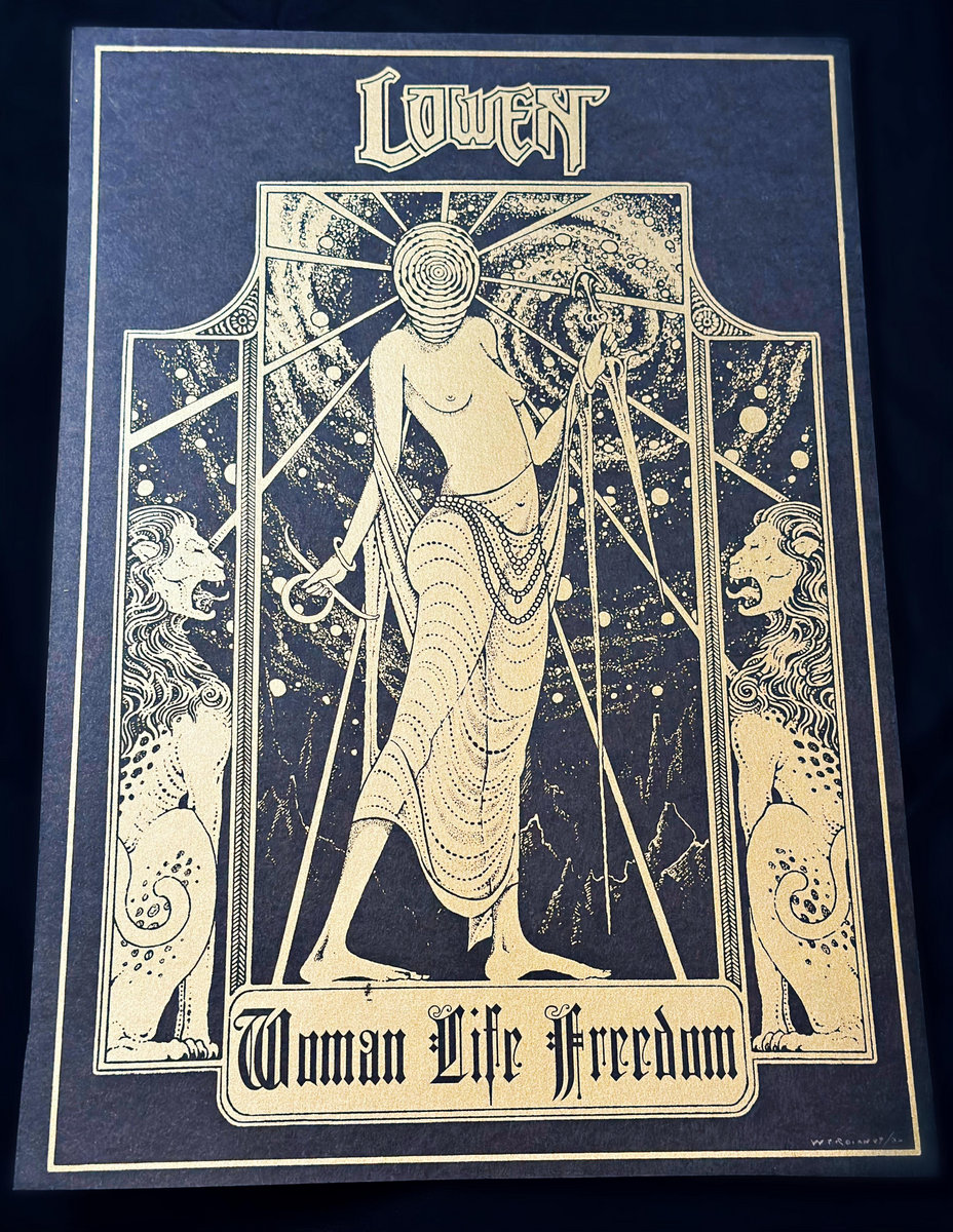 LIMITED EDITION Hand Numbered Silk-screen Printed Woman Life Freedom ...