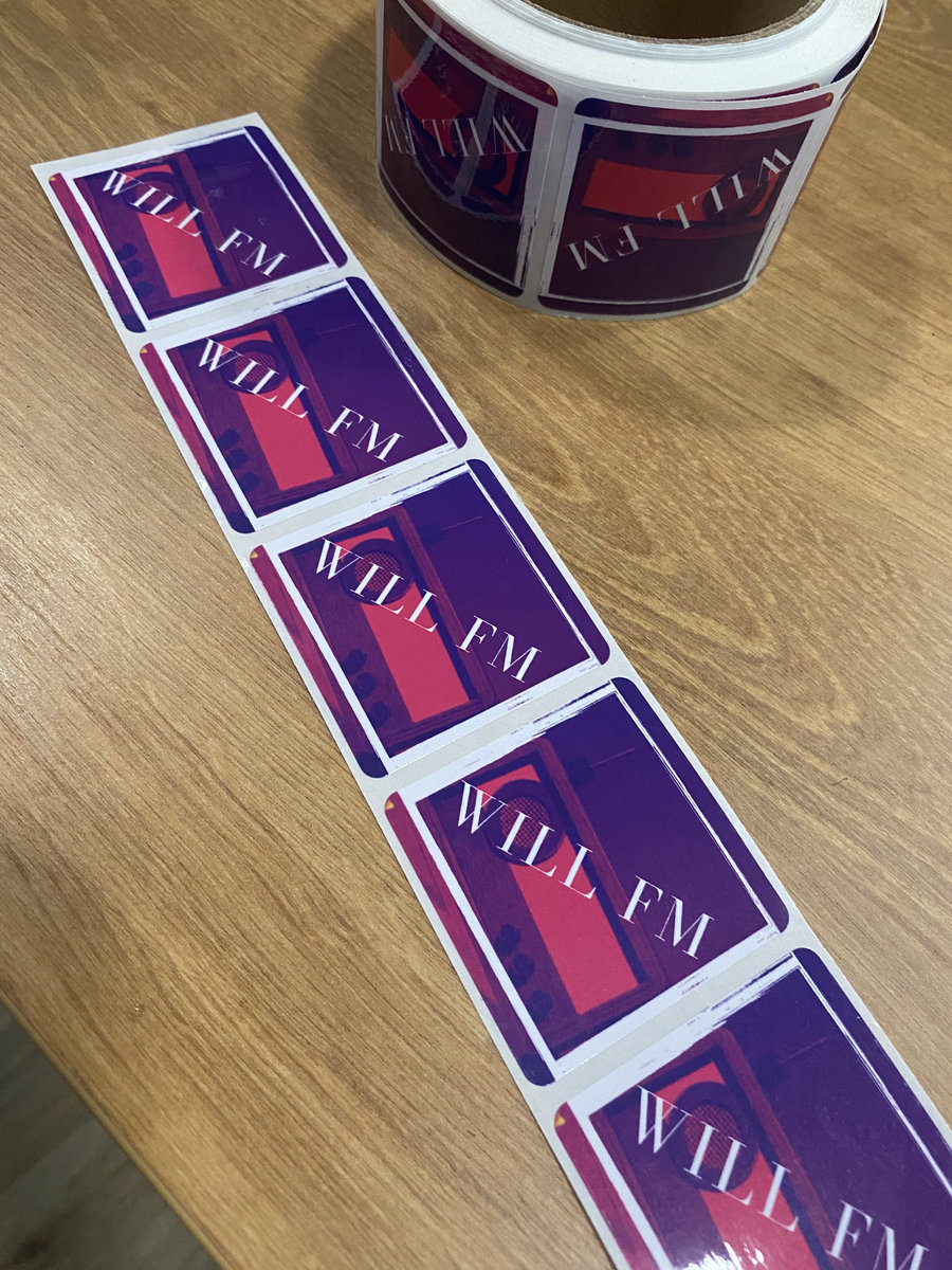 5pk Will FM Radio Stickers! | Will FM