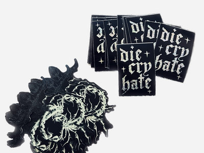 “Die Cry Hate” sticker pack | past self