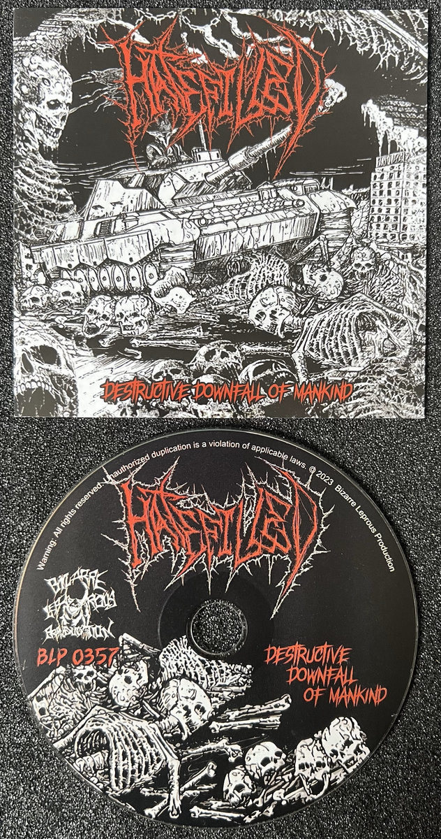Hatefilled - Destructive Downfall Of Mankind | Disturbed Mind Records