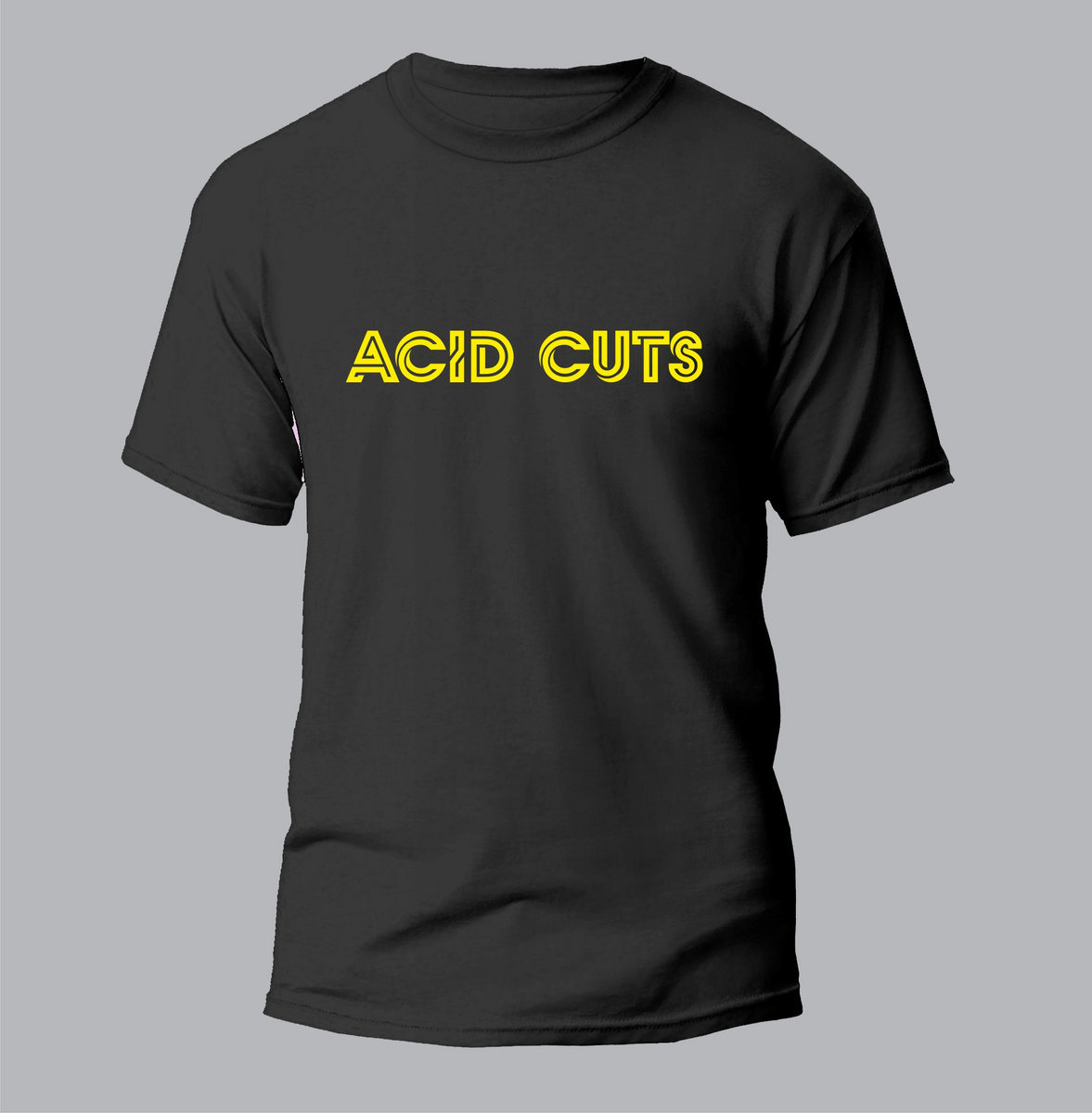 Black T-shirt | Acid Cuts
