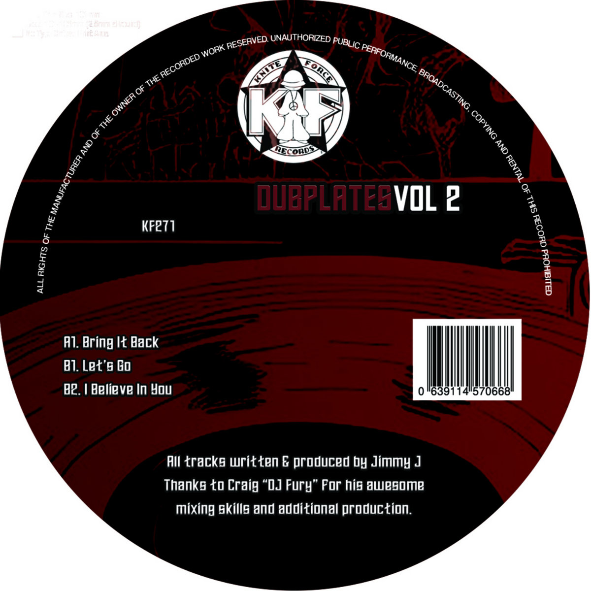 KF271 - Dubplate Volume 2 | Jimmy J | Kniteforce