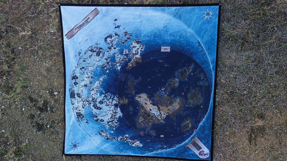 World Atlas by Plasma Moon Banner 2m x 2m | Mountaindub