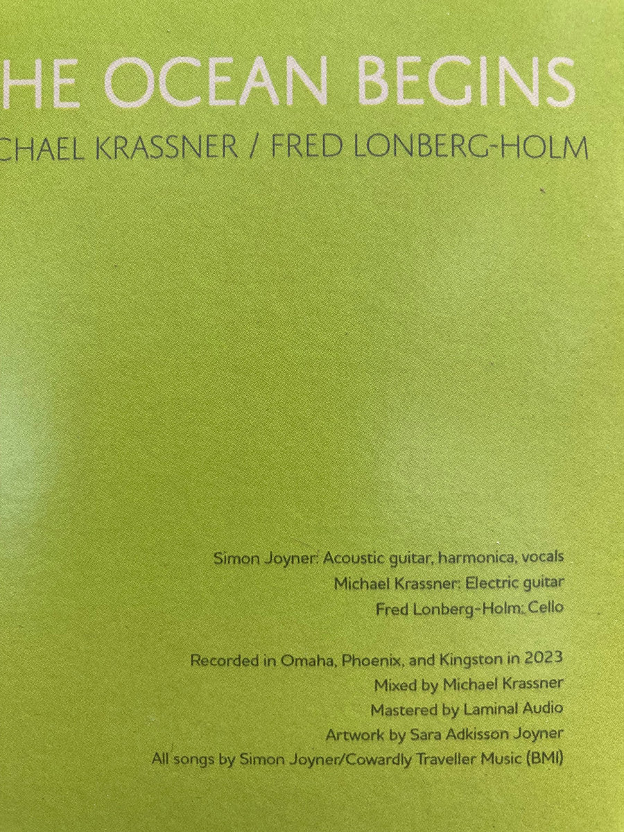 This is Where the Ocean Begins | Simon Joyner/Michael Krassner/Fred ...
