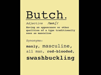 CLEARANCE: Butch definition Tea Towel | Grace Petrie