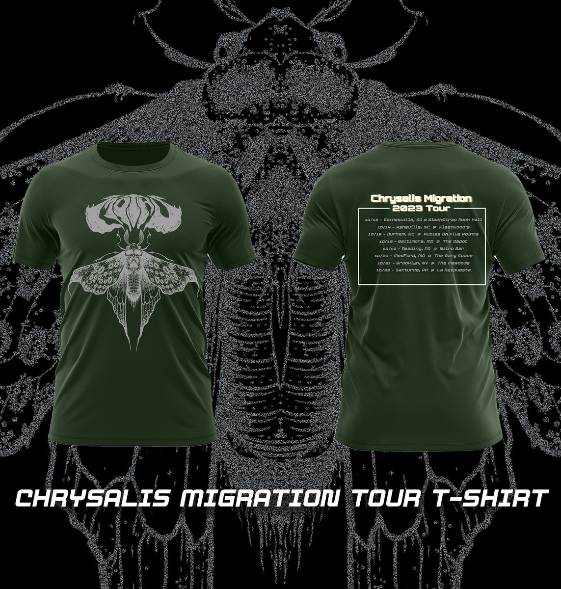 Chrysalis Migration US 2023 Tour T-Shirt | MOTHS