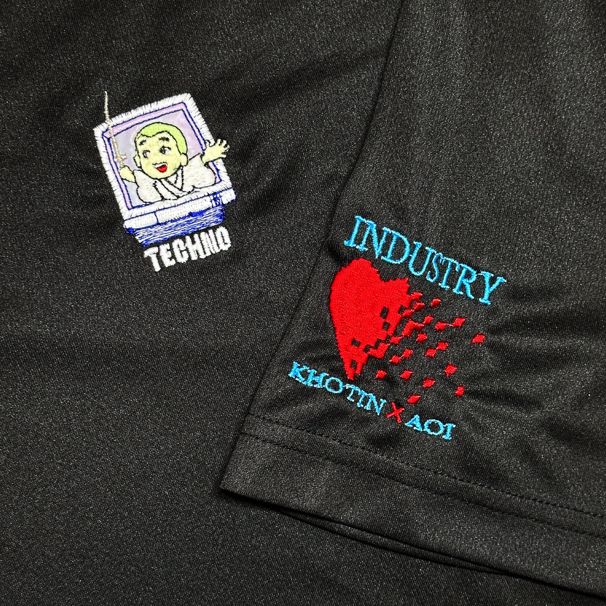 Khotin x Aoi Industry Black Athletic Tee | Khotin Industries