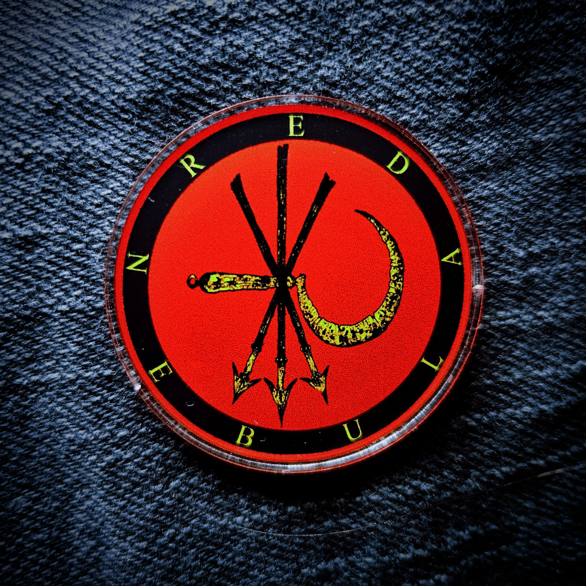 Red Nebula Acrylic Pin | Red Nebula