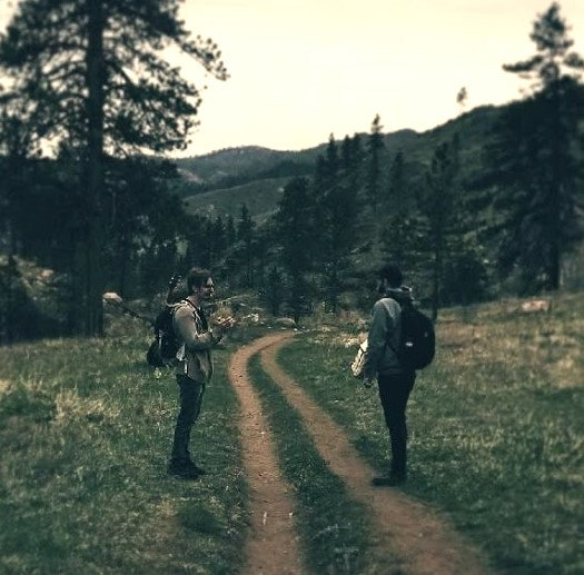 two dudes on a mountain somewhere, raw demos from a lifetime ago ...