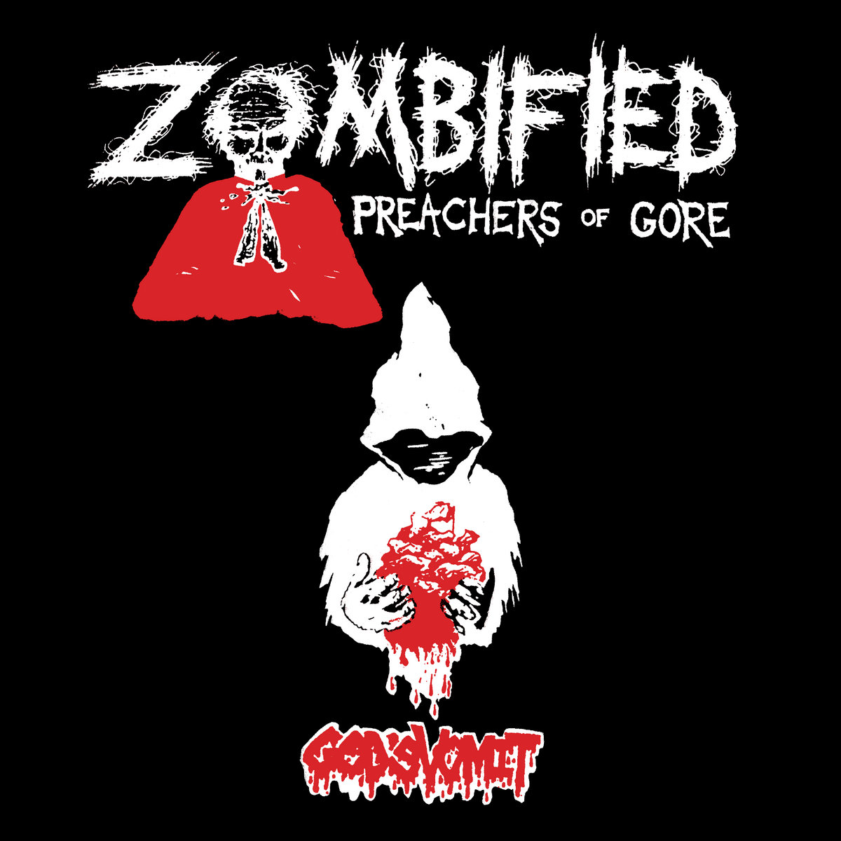 God's Vomit T-Shirt | Zombified Preachers of Gore