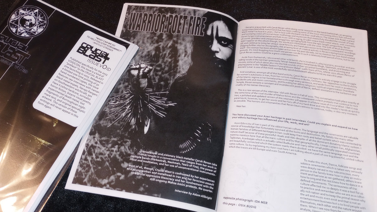 CRUCIAL BLAST zine ISSUE VOID (Issue #0) | Crucial Blast