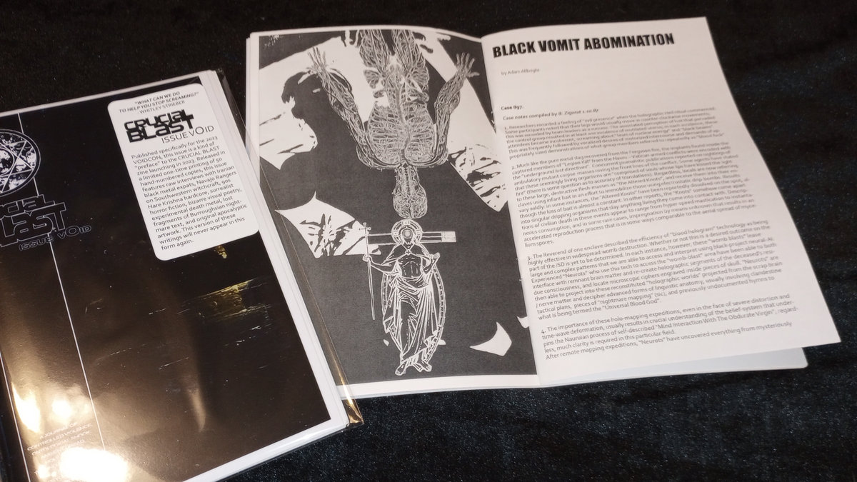CRUCIAL BLAST zine ISSUE VOID (Issue #0) | Crucial Blast