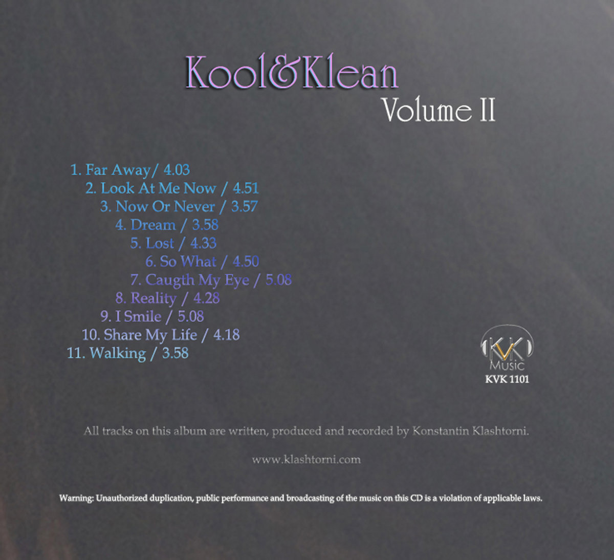 Kool&Klean - Volume II | Konstantin Klashtorni