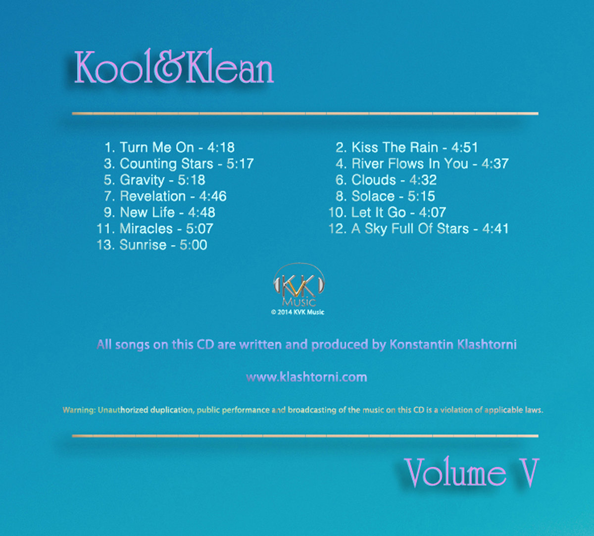 Kool&Klean - Volume V | Konstantin Klashtorni