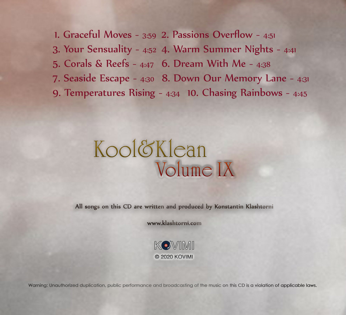 Kool&Klean - Volume IX | Konstantin Klashtorni