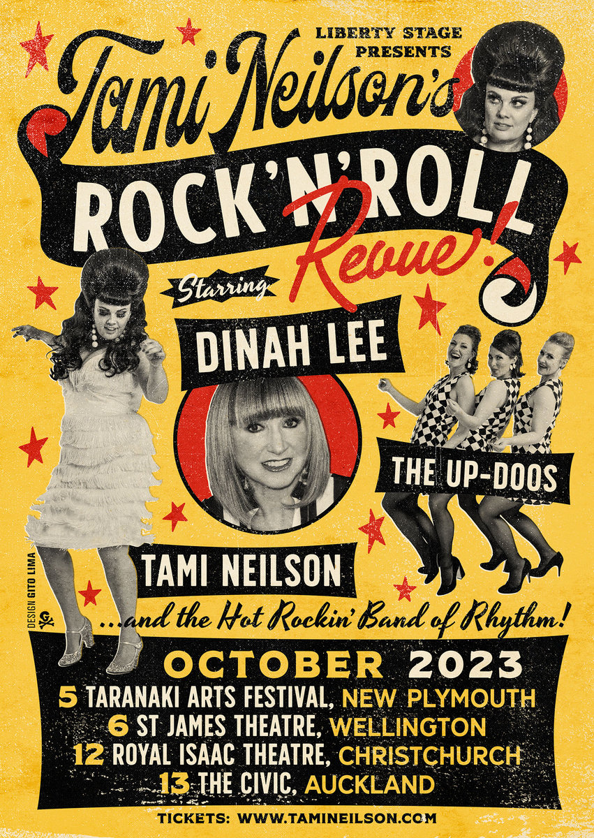Tami Neilson NZ Tour Poster "Tami Neilson's Rock'N'Roll Revue" Oct 2023 ...