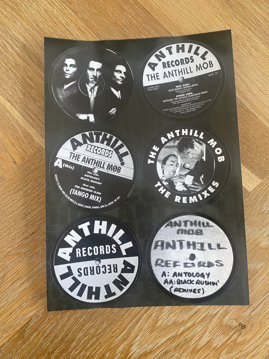 THE ANTHILL MOB ORIGINAL LABELS STICKER SHEET inc. digital download the ...