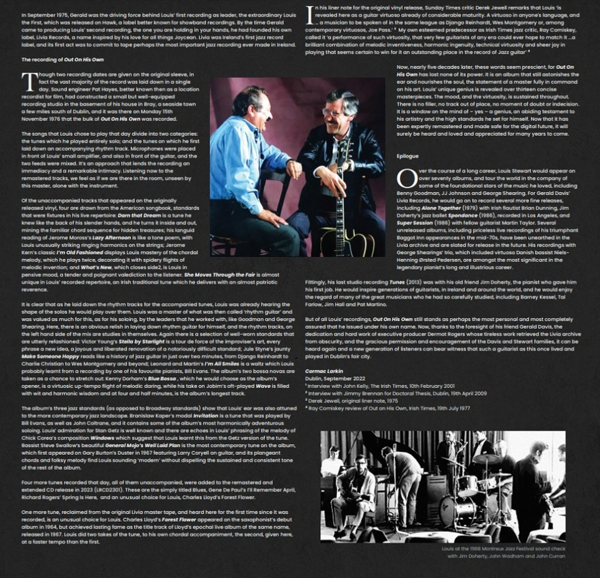 Out On His Own | Louis Stewart | Livia Records