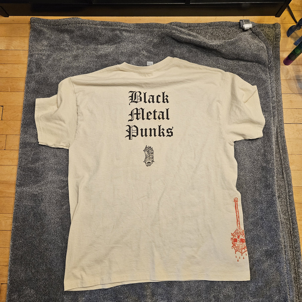 Black Metal Punks Crust White T-Shirt | It Is Dead