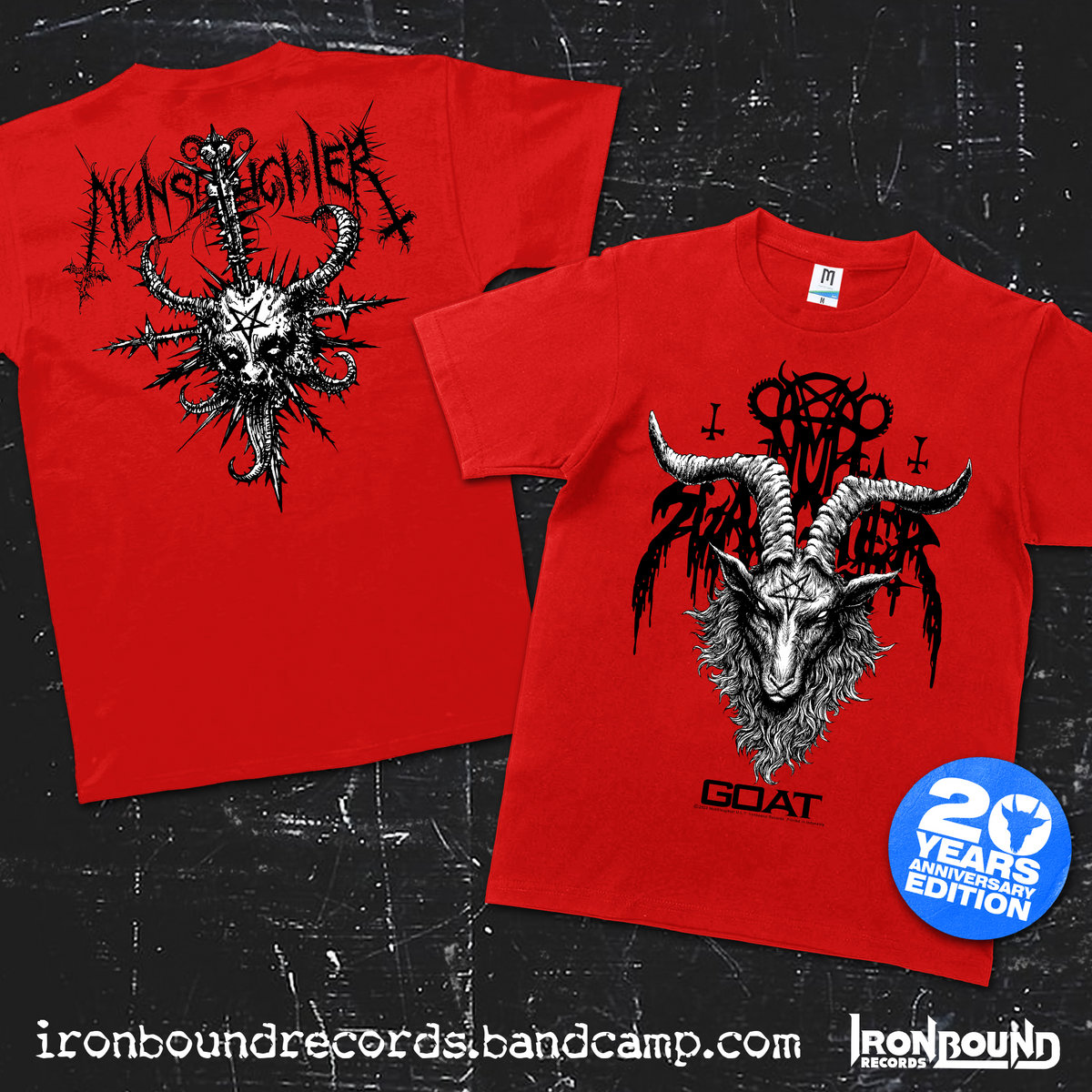 NunSlaughter - Goat 20 Years - Short Sleeve | Ironbound Records