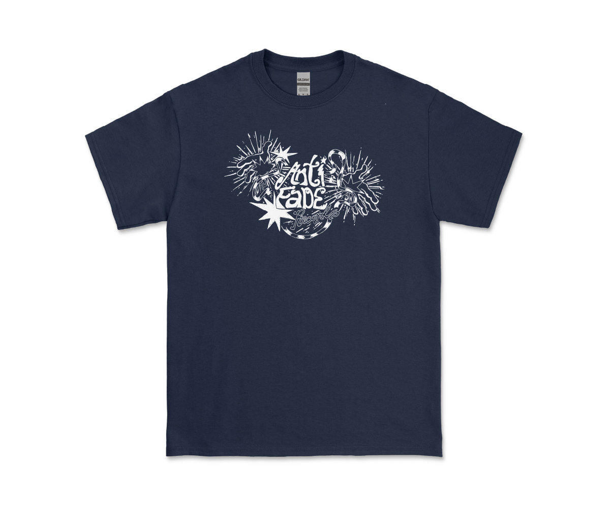 Anti Fade - Star Hands Tee - Navy | Anti Fade Records