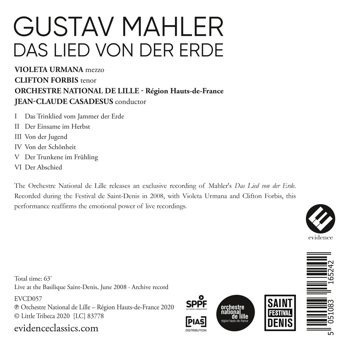 I. Das Trinklied vom Jammer der Erde | Orchestre National de Lille ...