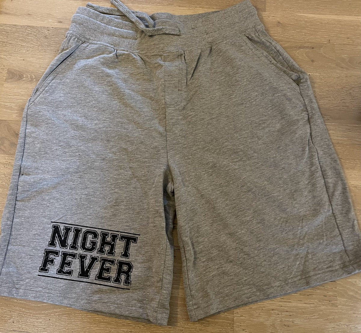 Grey SHORTS with Night Fever logo | Night Fever