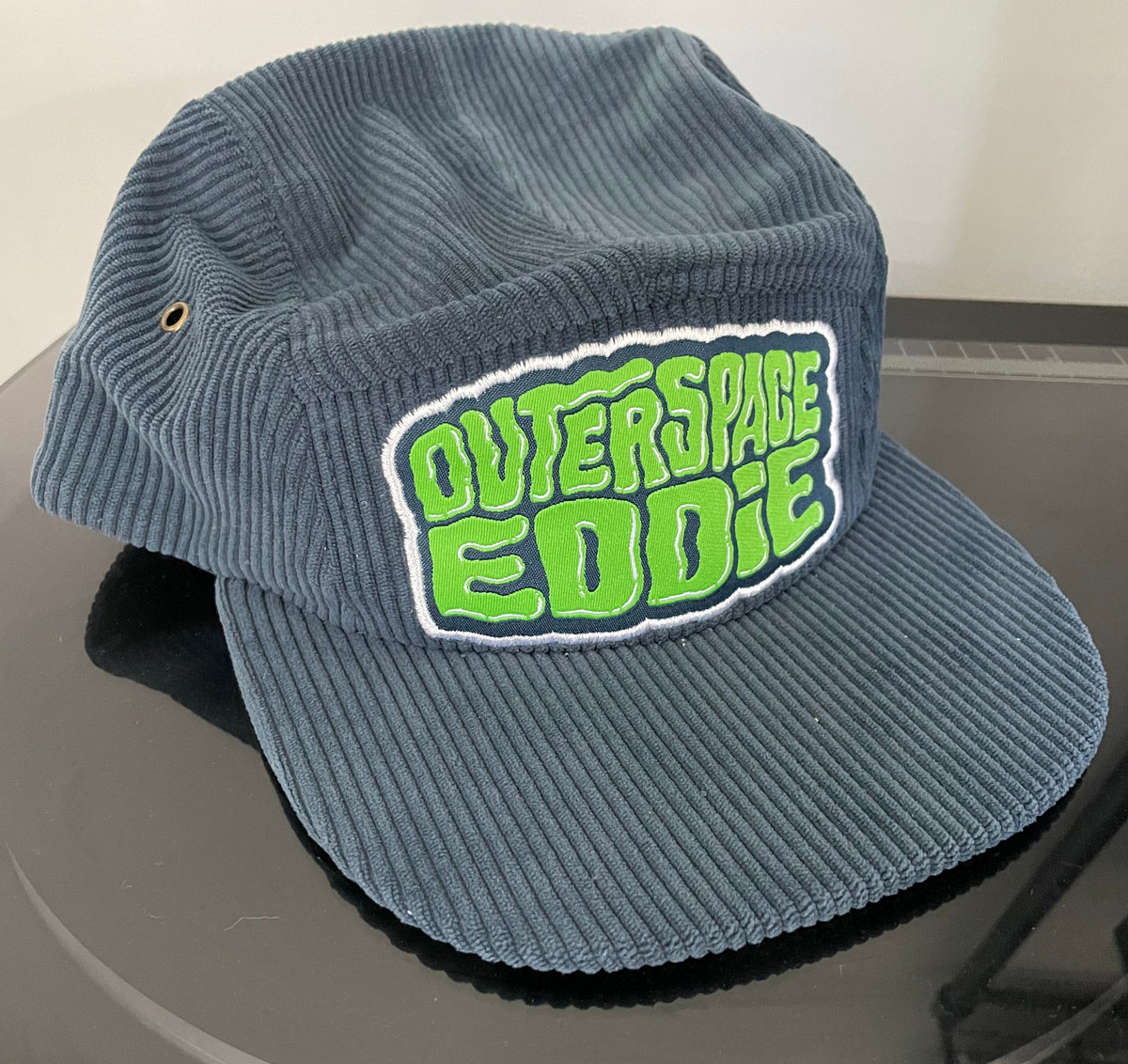 Outer space Eddie "They Came To Rock" Blue Corduroy Cap | Rum Bar Records