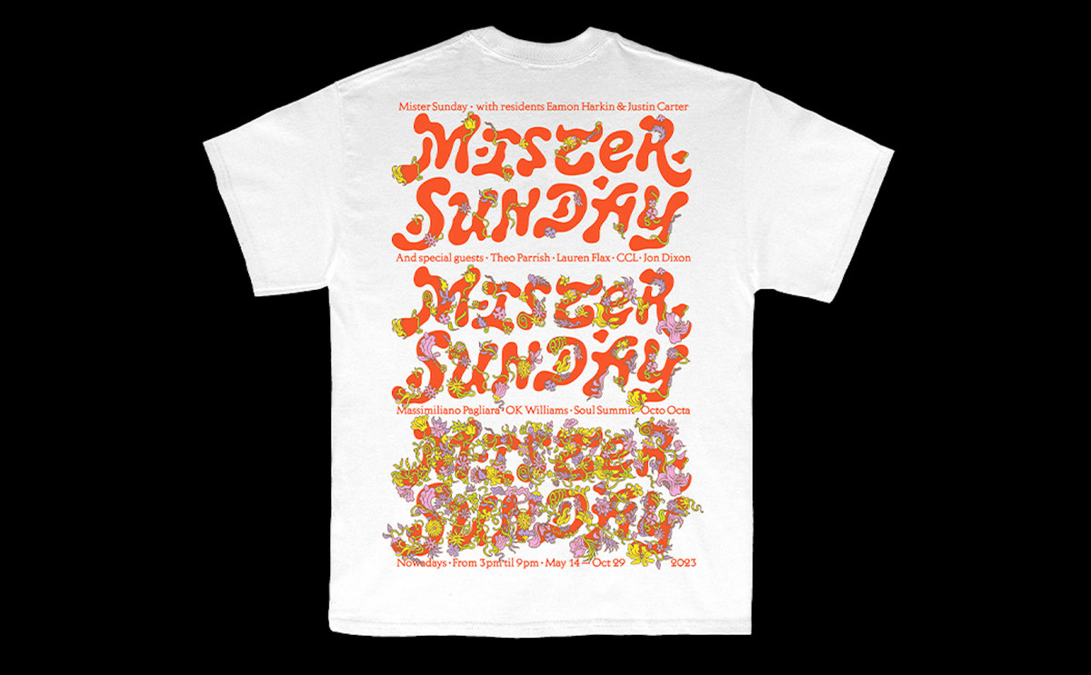 Mister Sunday 2023 White T-Shirt | Mister Saturday Night Records