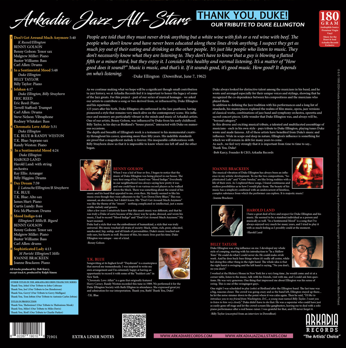 Thank You, Duke! | Arkadia Jazz All-Stars