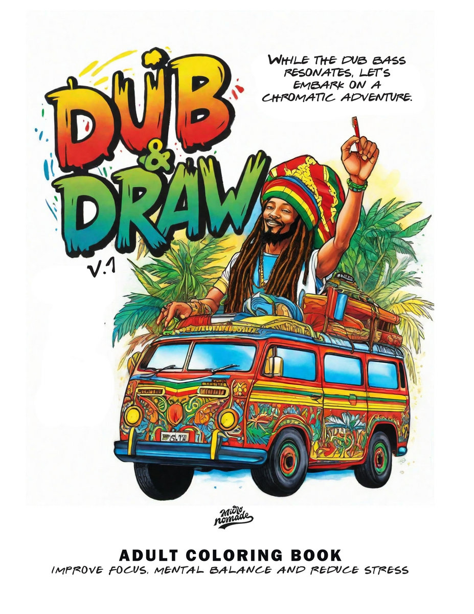 Dub & Draw (coloring book PDF for adults) | Micronomade