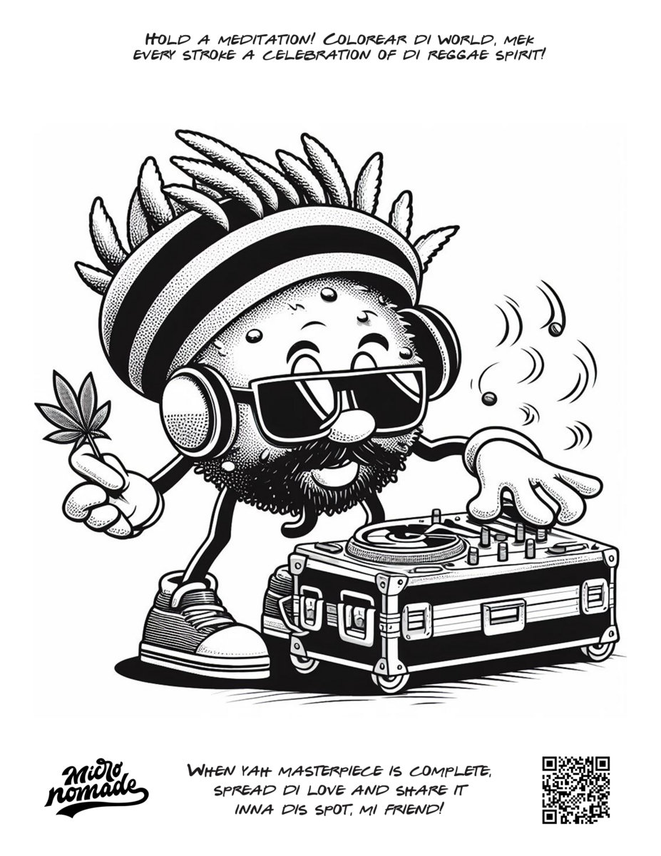 Dub & Draw (coloring book PDF for adults) | Micronomade