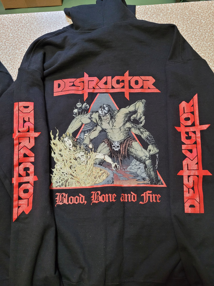 Blood Bone and Fire Hoodie | Destructor