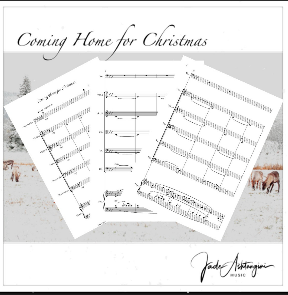 Sheet Music - Digital (PDF) - Coming Home for Christmas | Jade Ashtangini