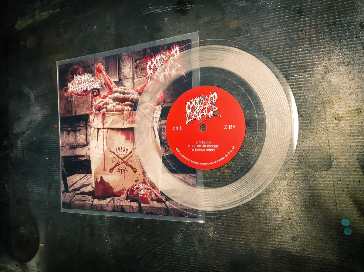 7"EP | CARNAL DIAFRAGMA / OXIDISED RAZOR | SPLIT | Carnal Diafragma ...