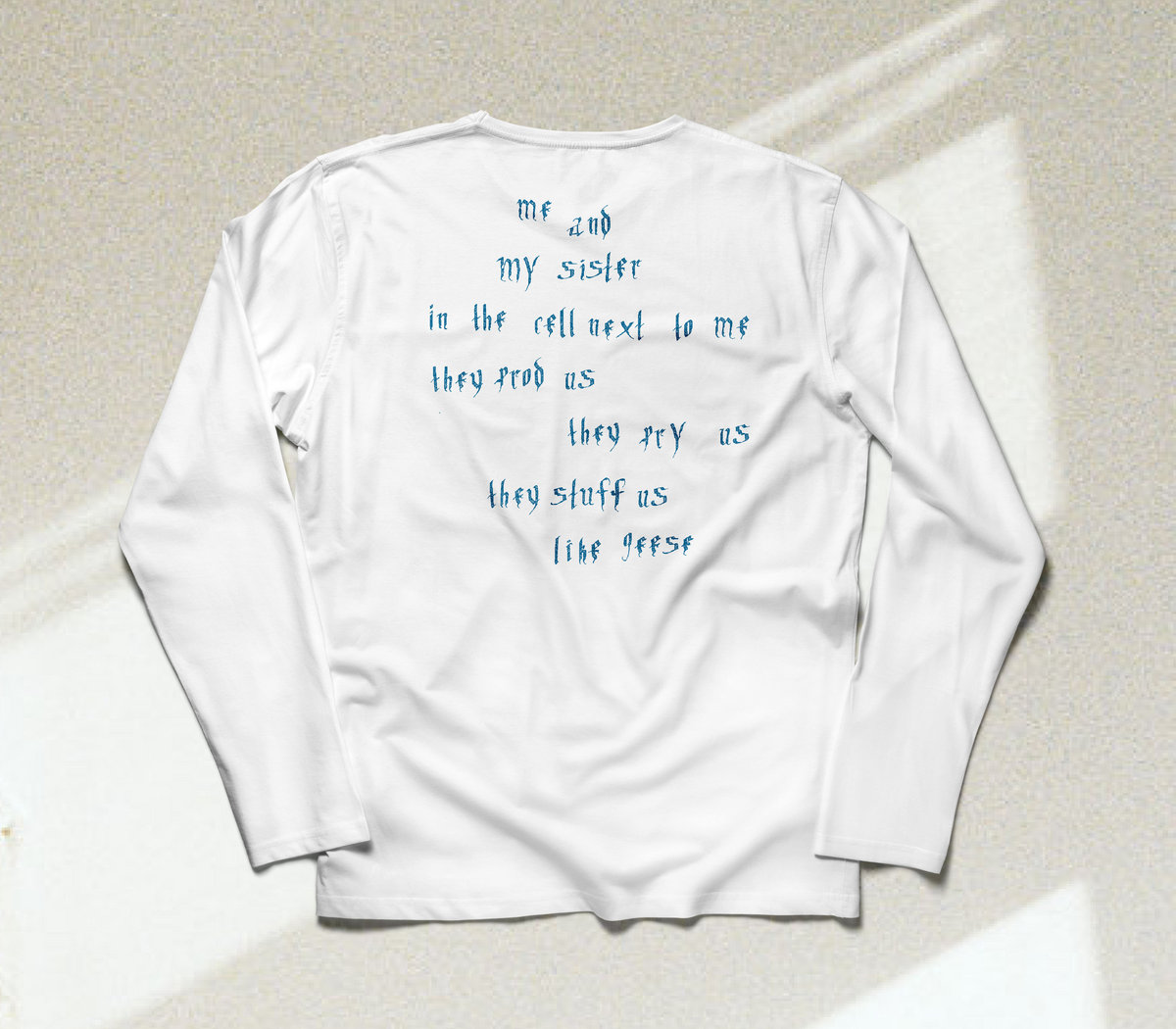 "Hunger" white longsleeve | Maggot Heart