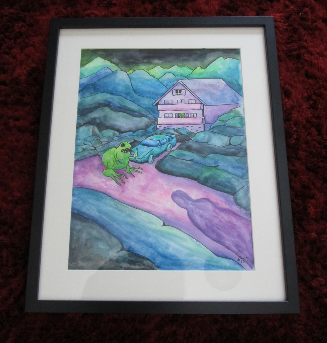 Original Alpenmarmot artwork painting + tape + zine + postcards | Legowelt