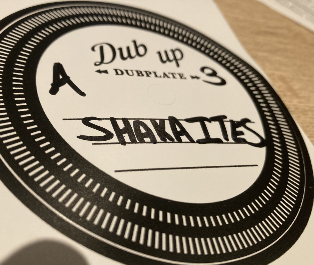 Dub Up Dubplate #3 Stepper'One - Shaka Ites | Dub-Up Records