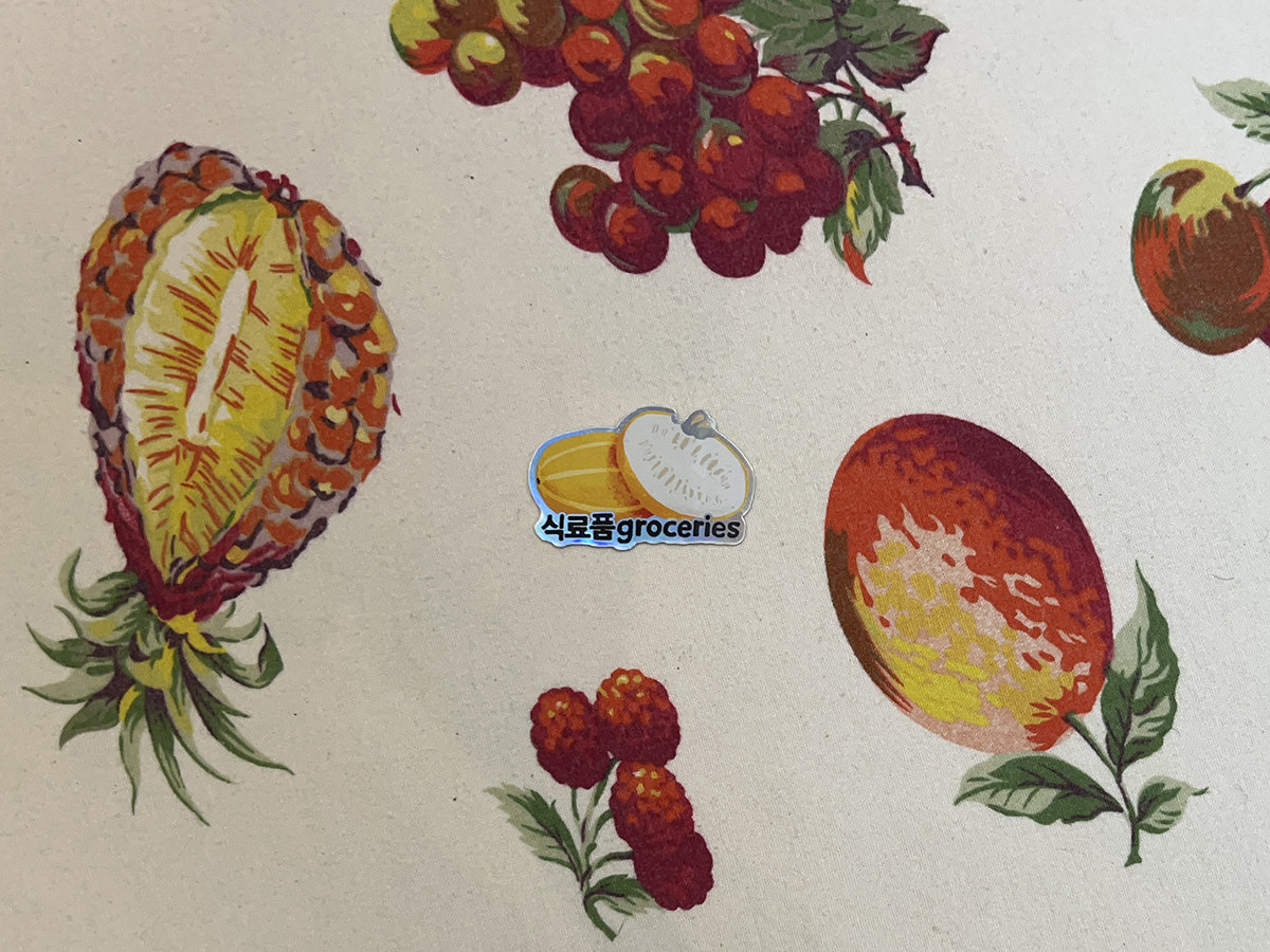 Korean melon sticker | 식료품groceries