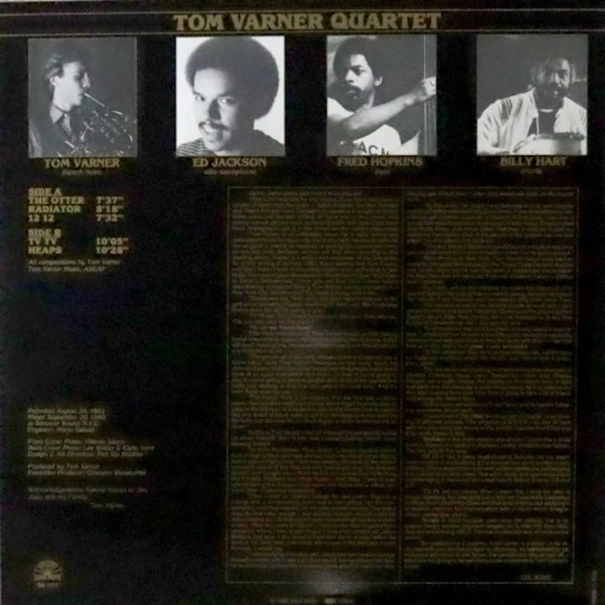 Tom Varner quartet | Tom Varner quartet | Soul Note