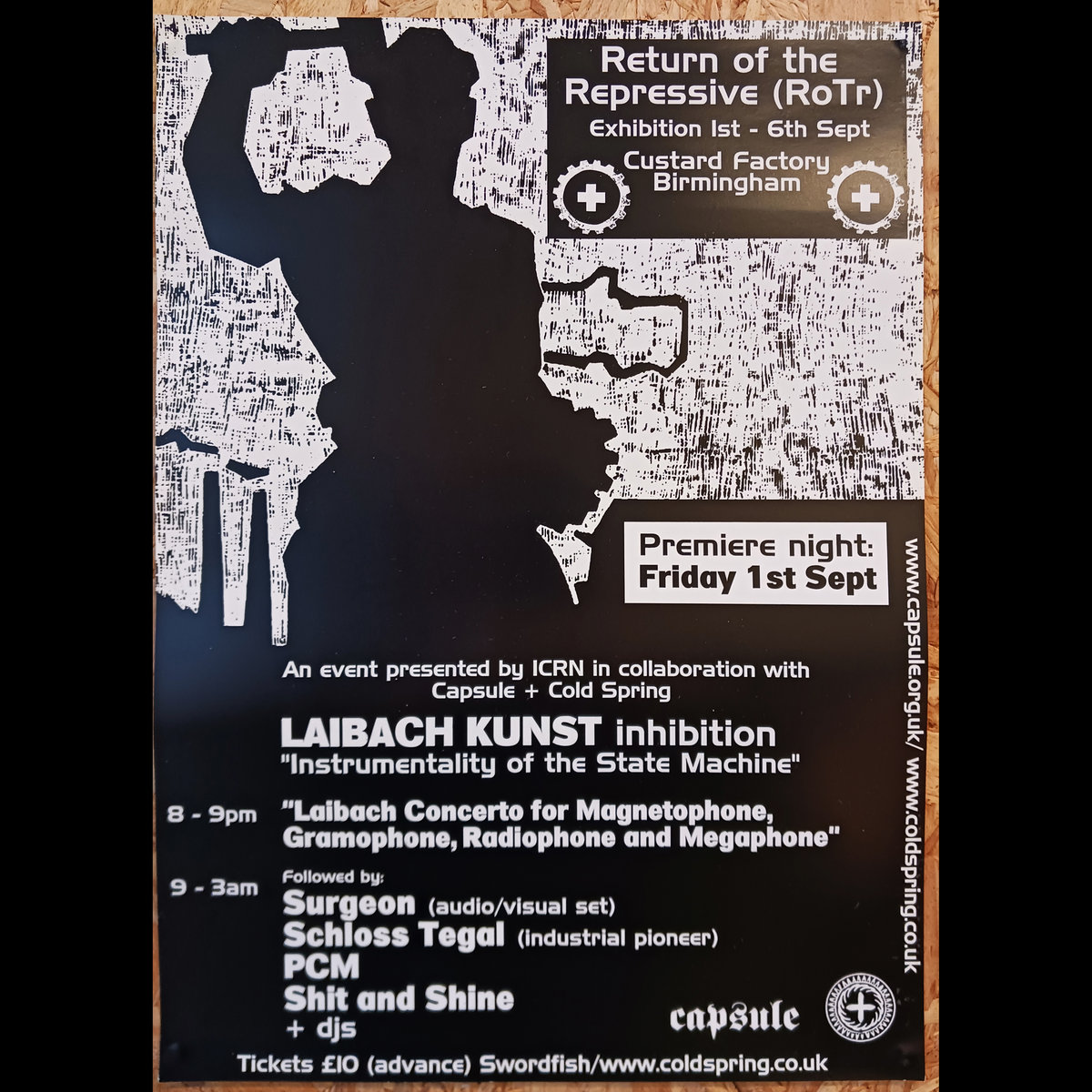 LAIBACH 'Return Of The Repressive' Poster | Cold Spring