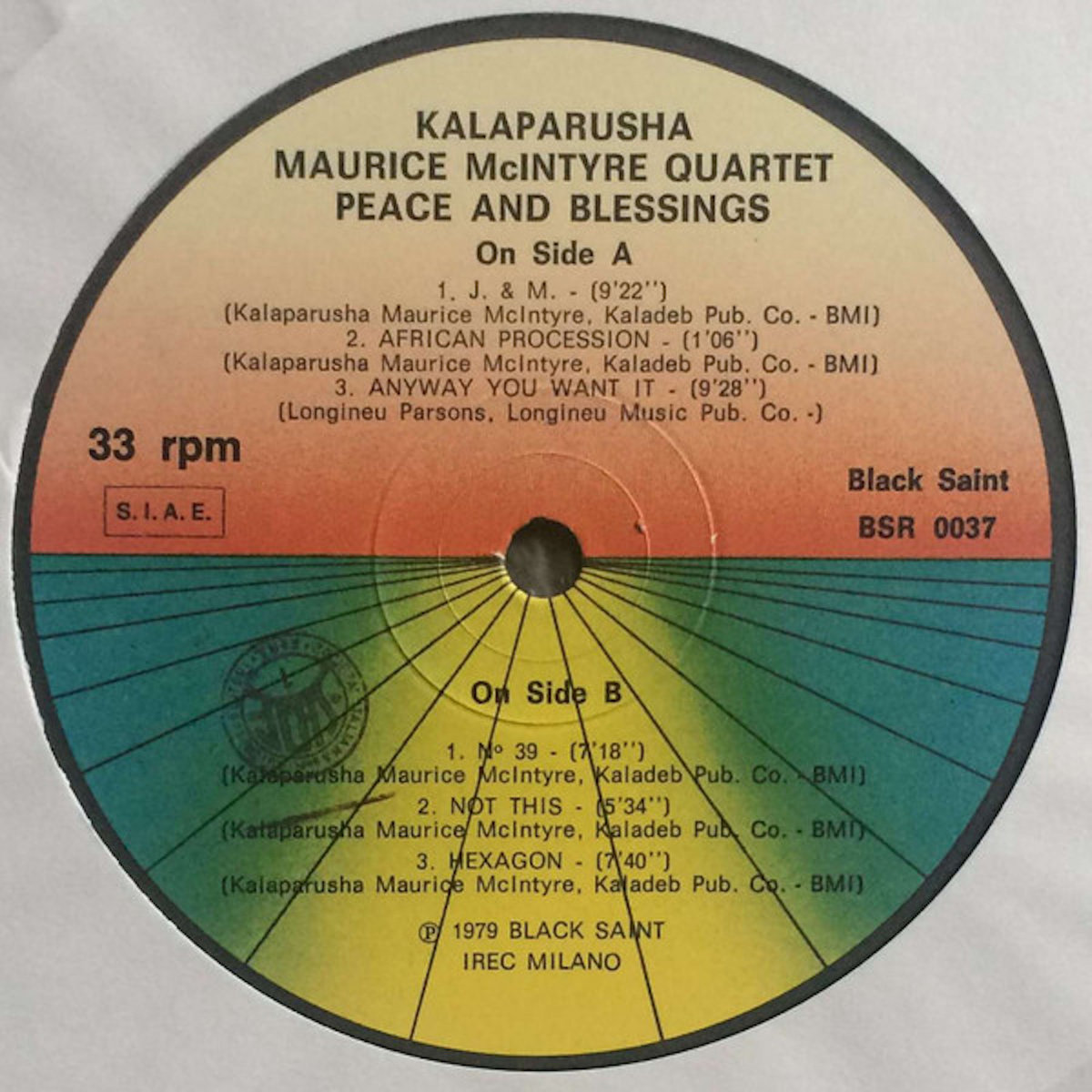 Peace And Blessings | Kalaparusha Maurice McIntyre Quartet | Black Saint